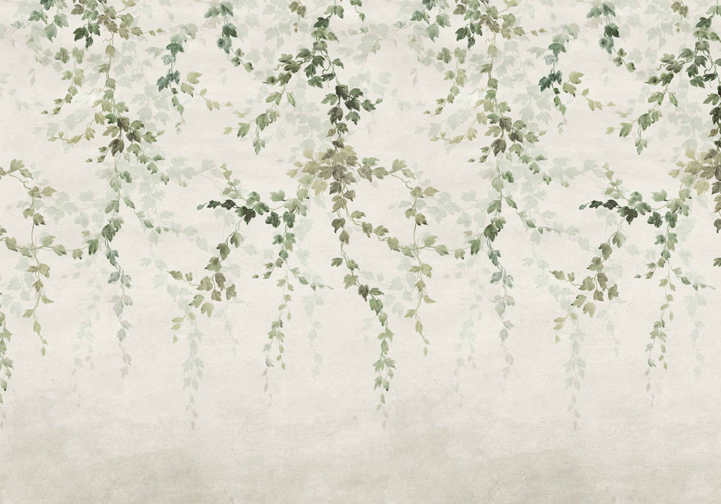 Vine Shadow Green by Coordonné | Designer Wallpaper Mural | NewWall ...