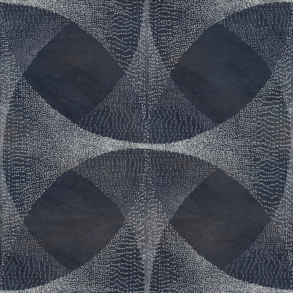 Diamond Indigo by Poppy Print Studio | Designer Wallpaper | NewWall ...