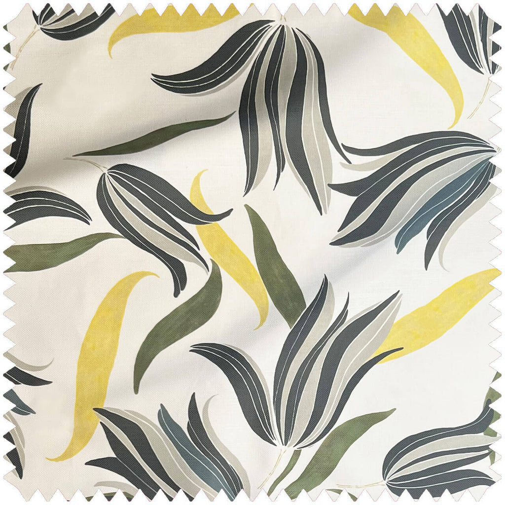 Secret Garden Blue Velvet Cotton Linen (half scale) – NewWall Inc.