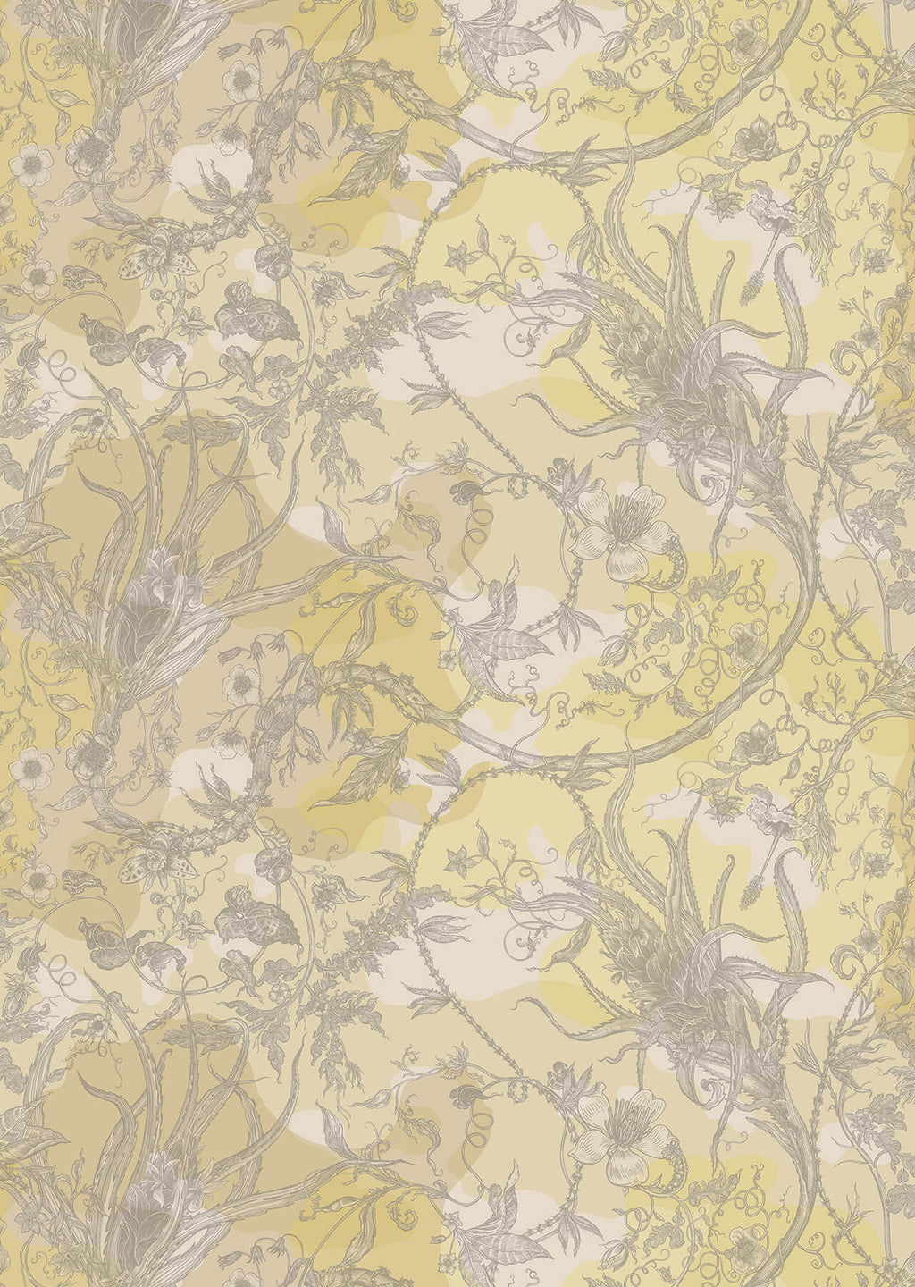 Spikey Ginger Faux Suede Pale Yellow – NewWall Inc.