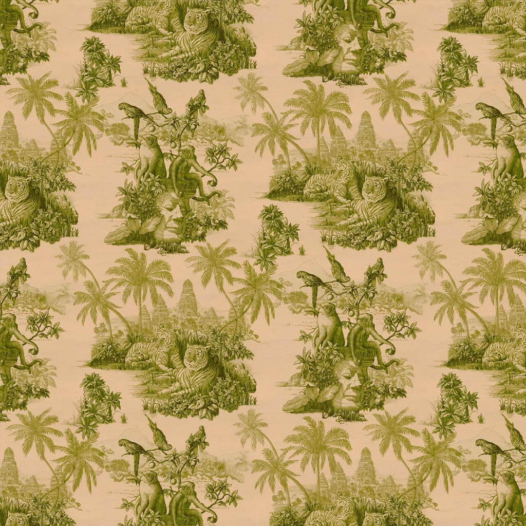 Sumatra Blush Pear Green by House of Hackney | Designer Wallpaper Mural ...