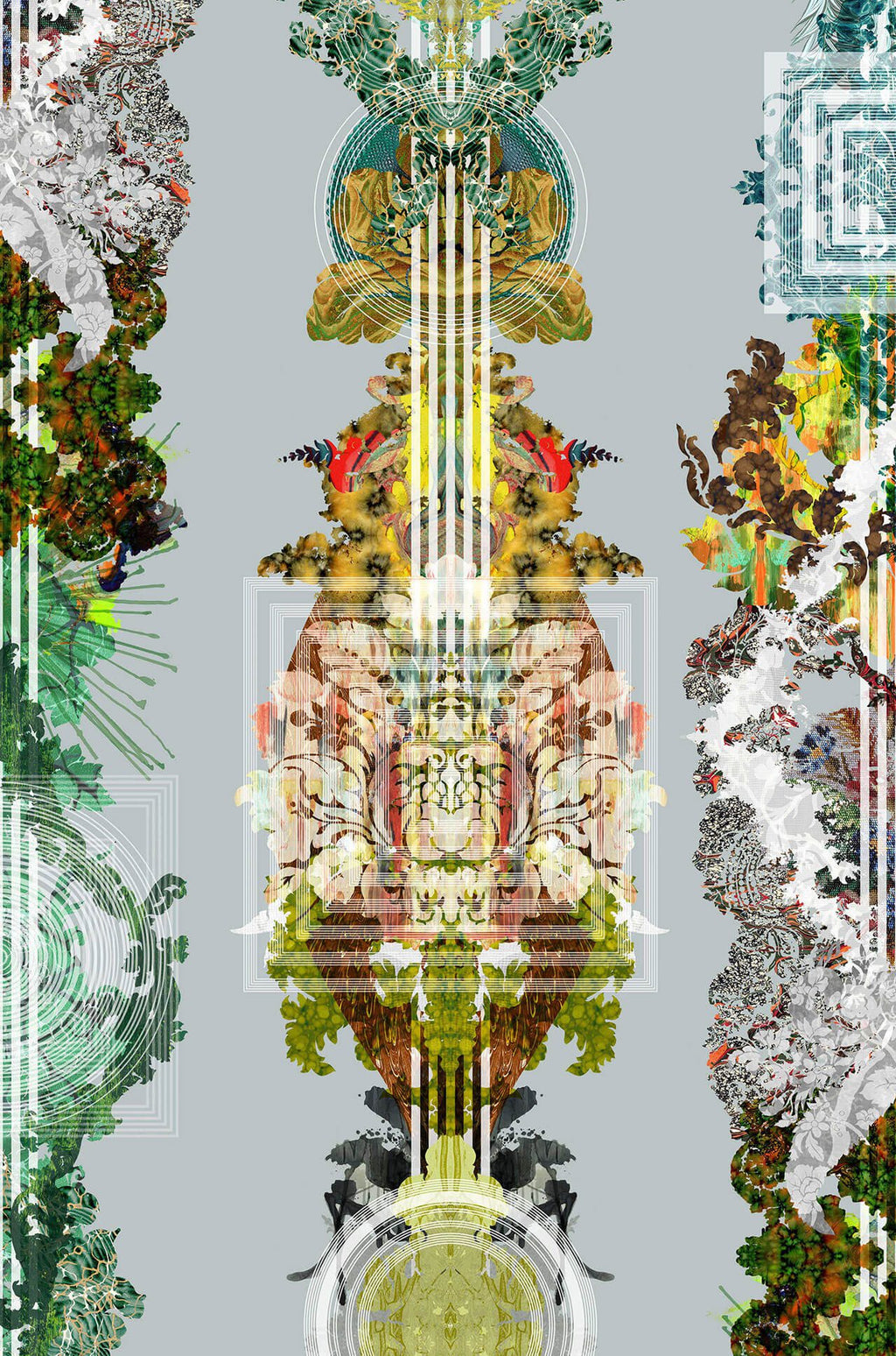 Totem Damask Irish Lichen by Timorous Beasties | Designer Wallpaper ...